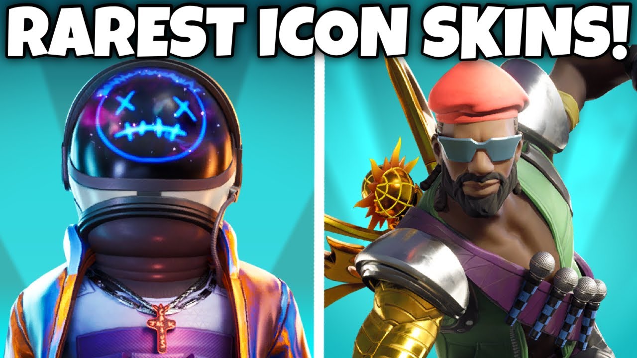 Top 10 RAREST Icon Series Skins! - YouTube
