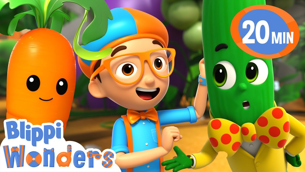 Blippi Learns About Fruit & Vegetables! 🍎🥕 Healthy and Fun! | Learning ...