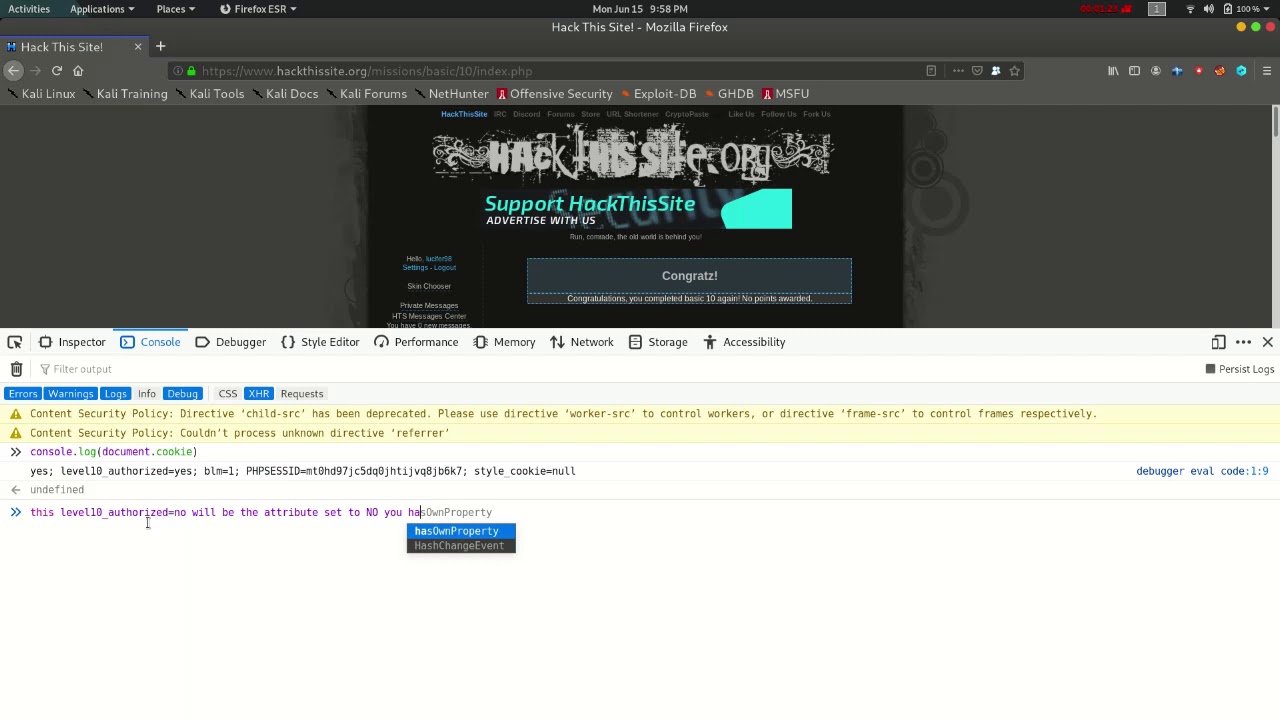 Hackthissite#Basic-missions-10 - YouTube