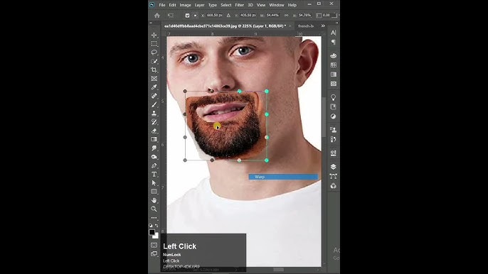 how to draw beard photoshop