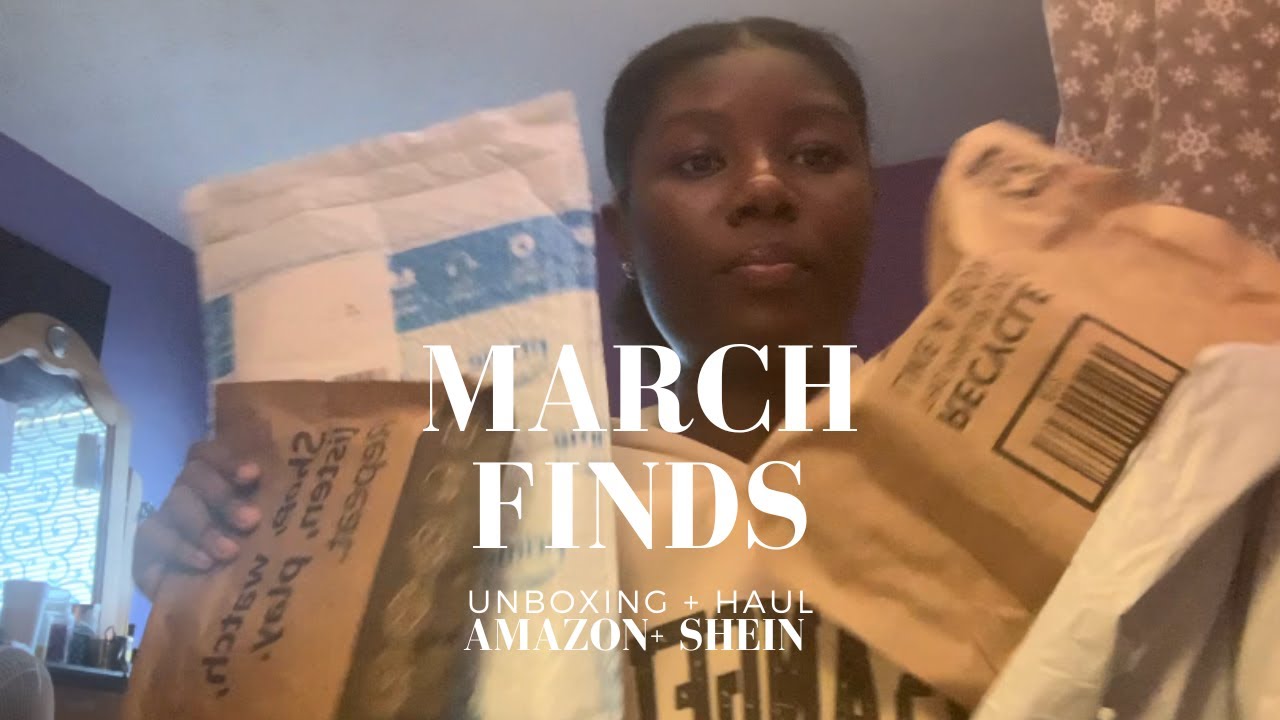 March finds haul!!!!!! Amazon + Shein unboxing - YouTube