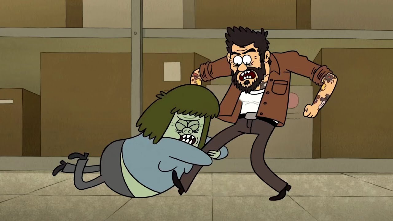 Regular Show - Hector Calls Muscle Man A Filthy Dog | Firework Run ...