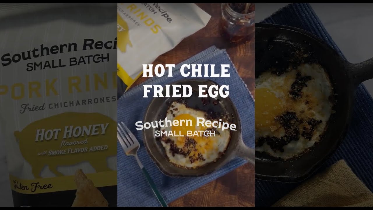 Southern Recipe Small Batch Hot Chile Fried Egg made with Pork Rinds ...