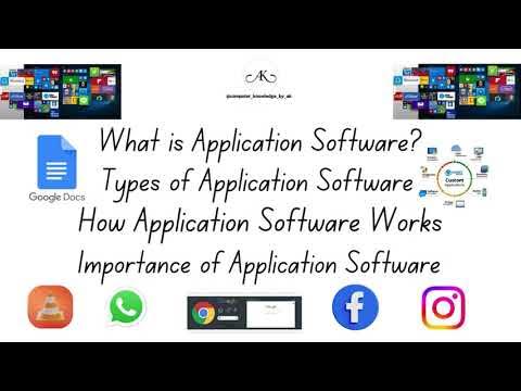 Understanding Application Software: Types, Functionality, and Importance@computer_knowledge_by ...