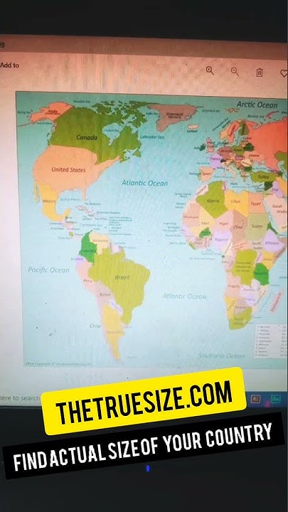 Find your country true size in world map 🗺️ 🌍 | Compare country size # ...