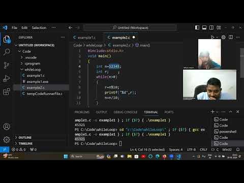 C Programming | While Loop | Module and Division Operator | Demo Video #cprogramming #coding # ...