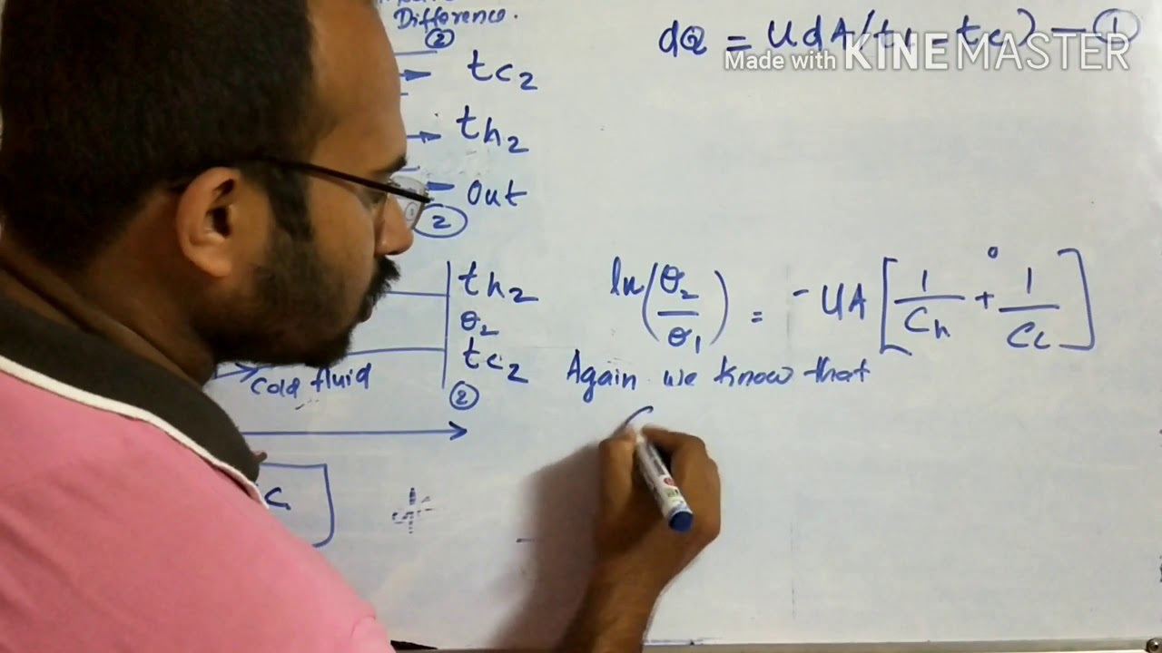 Logarithmic Mean Temperature Difference for Parallel flow heat ...