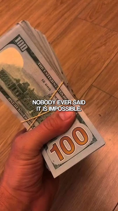 Nobody Ever Said It Would Easy 💵 #shorts - YouTube
