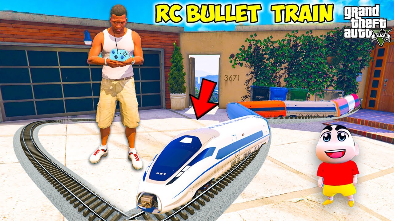 Franklin Trying To Make RC Mini Bullet Train In GTA 5 ! GTA 5 AVENGERS ...