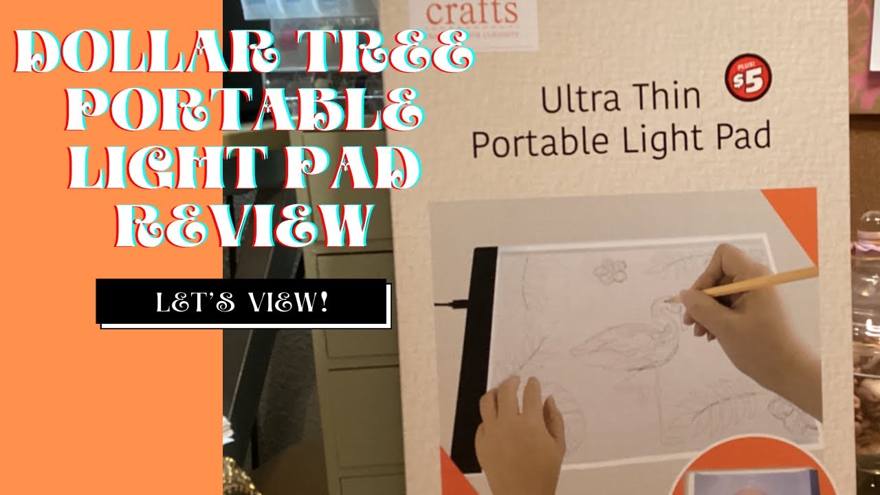 Dollar Tree Portable Light Pad Review - YouTube