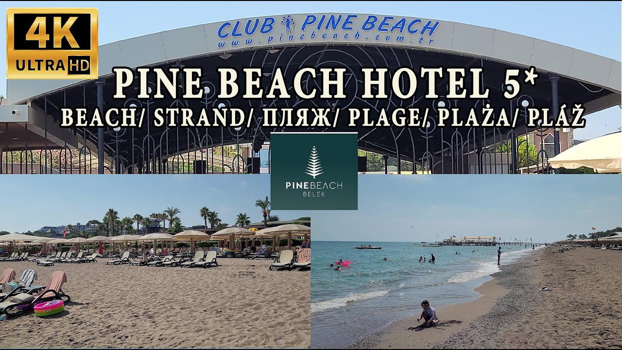 Turkey. PINE BEACH BELEK 5*. Hotel Beach - YouTube