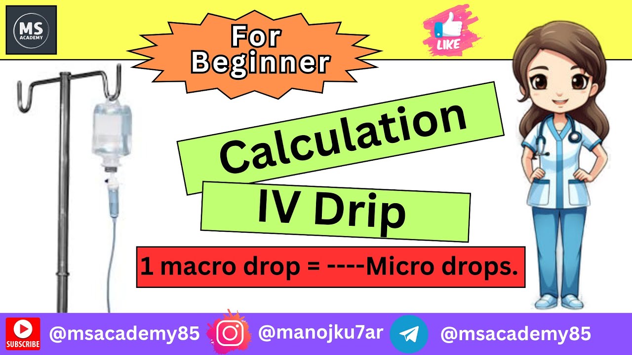 Mastering IV Drip Calculations: A Comprehensive Guide, IV Drip Rate ...