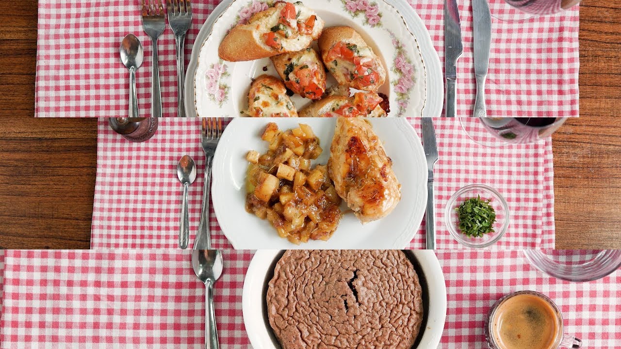 Entrada, Plato Principal y Postre | Recetas Rápidas - YouTube