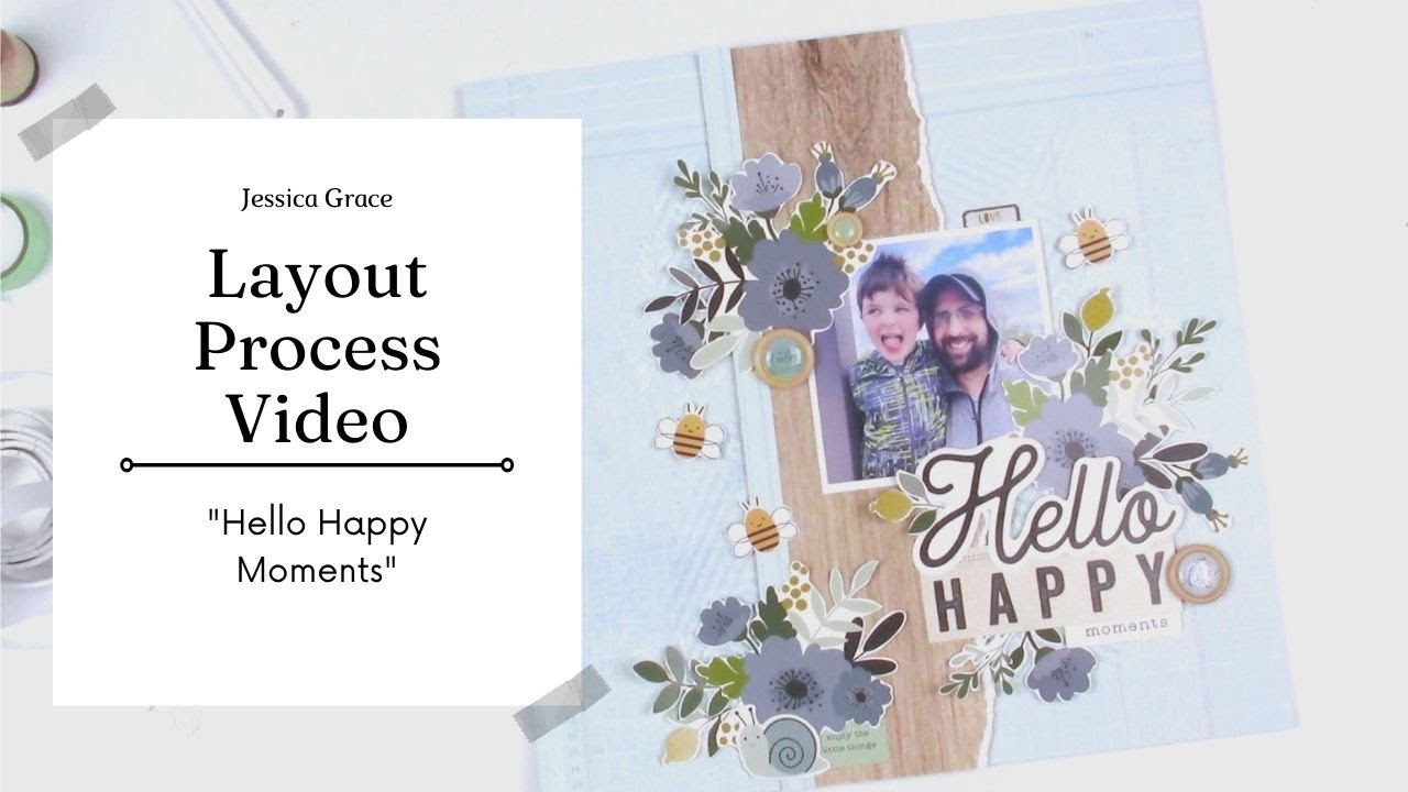 No Fail Friday | Layout Process Video - Stencils |***Jessica Grace ...