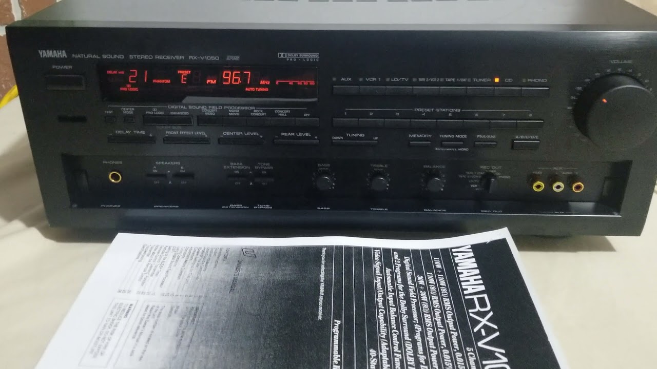 Yamaha RX-V1050 Stereo Receiver Amplifier QUALITY SOUND ! - YouTube