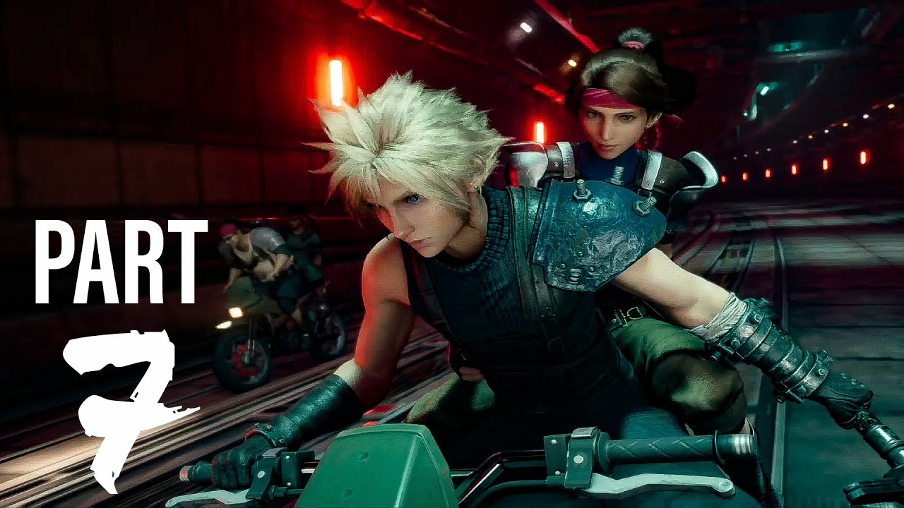MOTOR CHASE in FINAL FANTASY 7 REMAKE (FF7 REMAKE) Walkthrough Gameplay ...