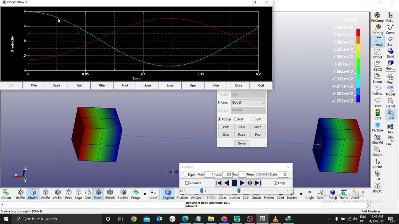 LS - DYNA Spring Mass System Sneak peak !! - YouTube
