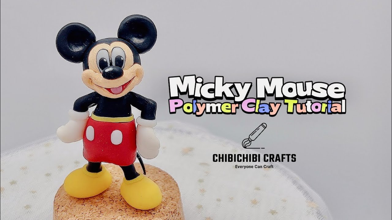 【Everyone Can Craft #46 】Polymer Clay Tutorial | How to sculpt Disney ...