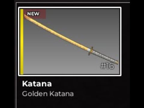 Obtaining the Golden Katana (Roblox Criminality) - YouTube