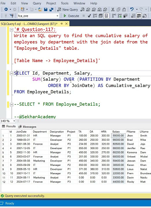Sql Interview Question 117 Sql Mysql Sqlqueries Interview Shorts Reels Top