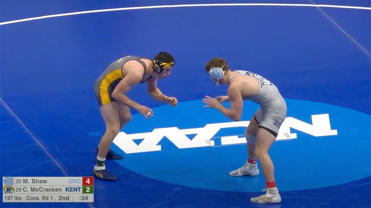197lbs Max Shaw (UNC) dec Colin McCracken (Kent State) - YouTube
