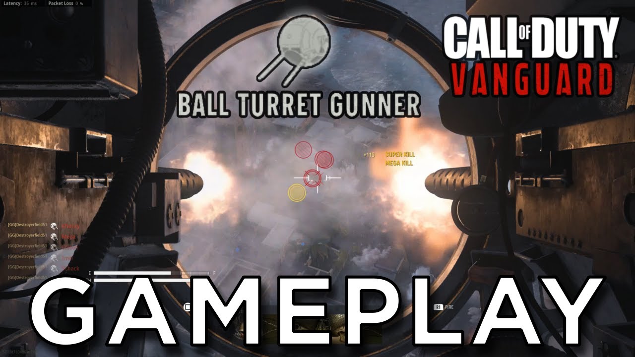 🛑NEW "Ball Turret Gunner" KILLSTREAK on Call of Duty Vanguard PS5 ...