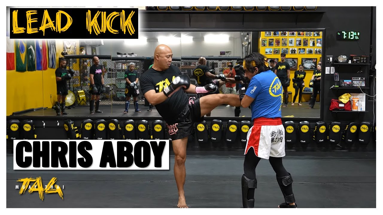 Lead Kick Technique Application with Chris Aboy - YouTube