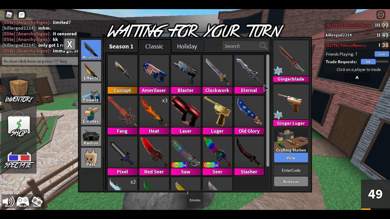 FIRST EVER DOWNGRADE :D:Murder Mystery 2 -Legit trades - YouTube