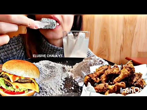 Sawn chalk in crumbs crunchy asmr @Fatinia - YouTube