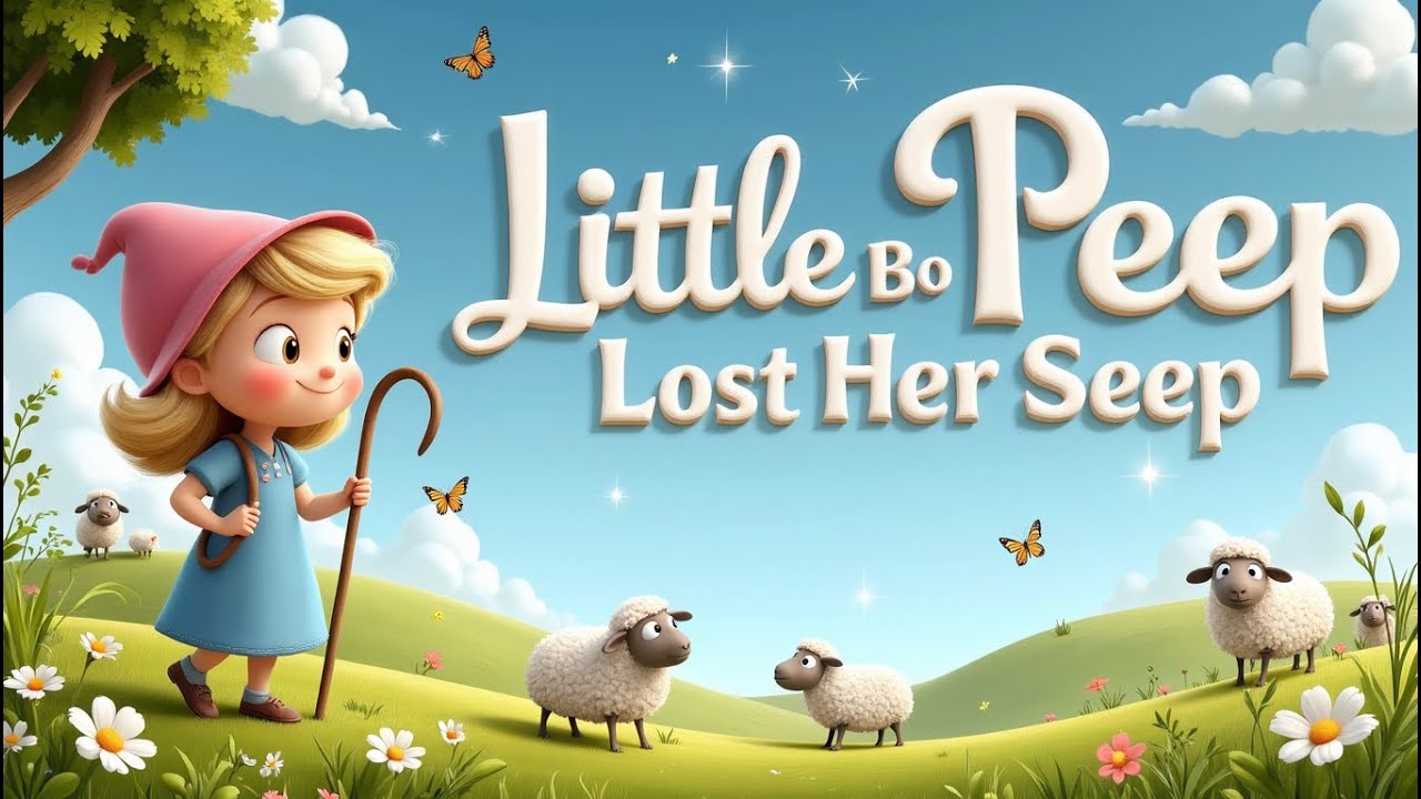 Little Bo Peep Lost Her Sheep 🐑 | Nursery Rhyme & Kids Song | Sing ...