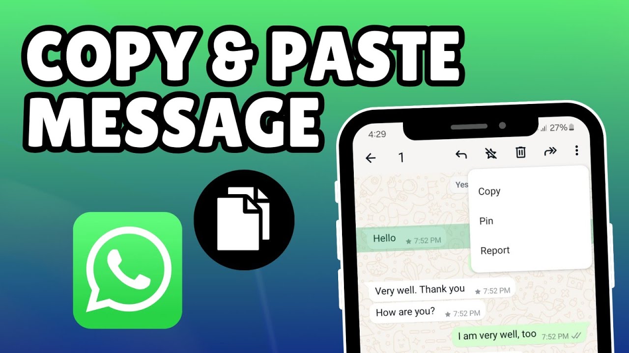 How to Copy and Paste a WhatsApp Message | Guide For New WhatsApp Users ...