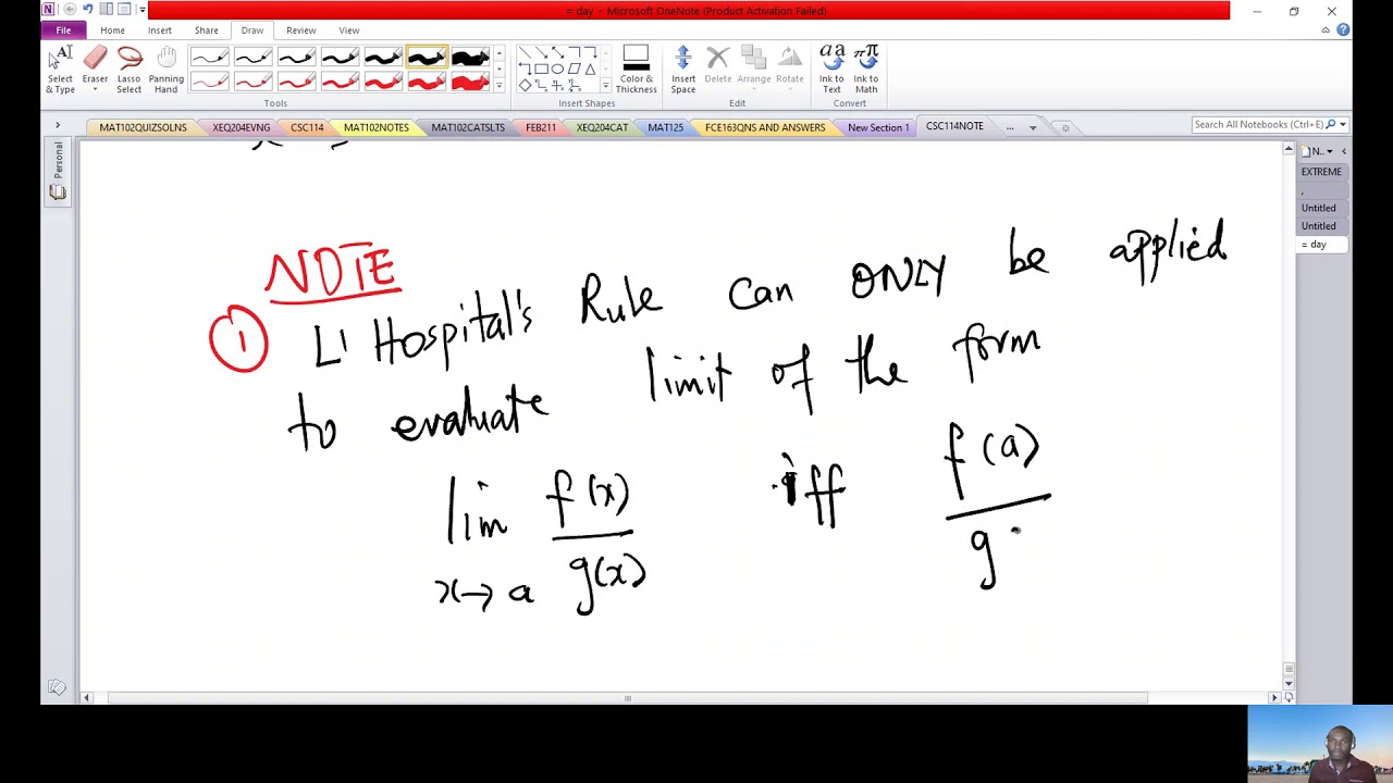 The L'Hospital's Rule Made Easy-Part One - YouTube
