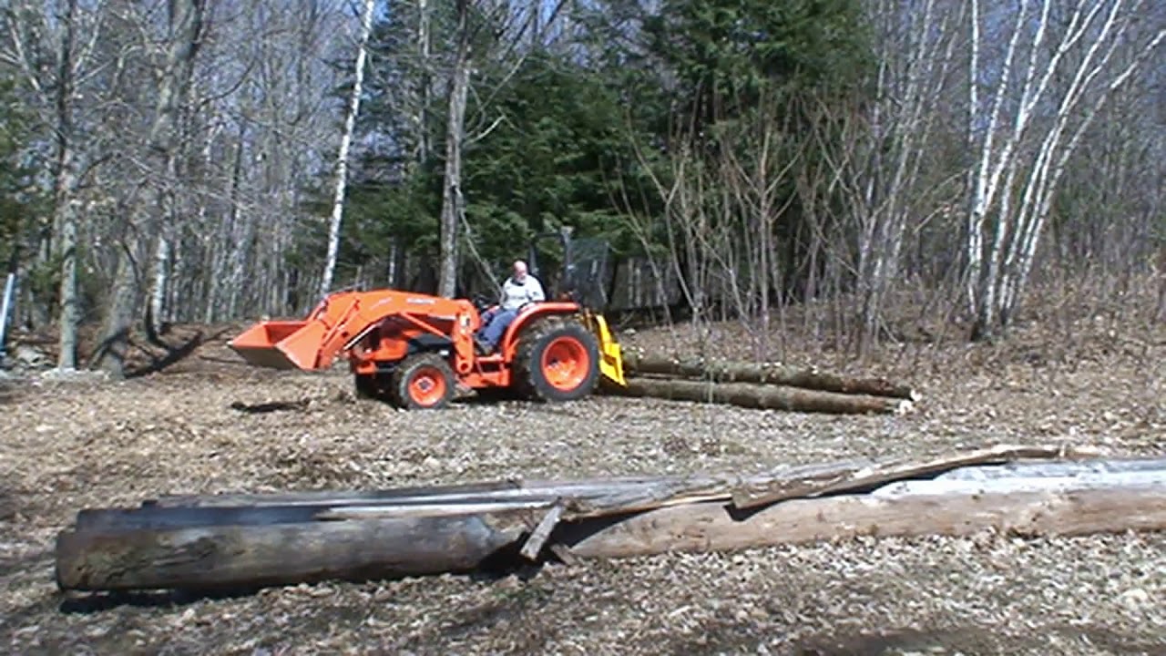 #5 Broken hemlock pulled out in Maine - YouTube