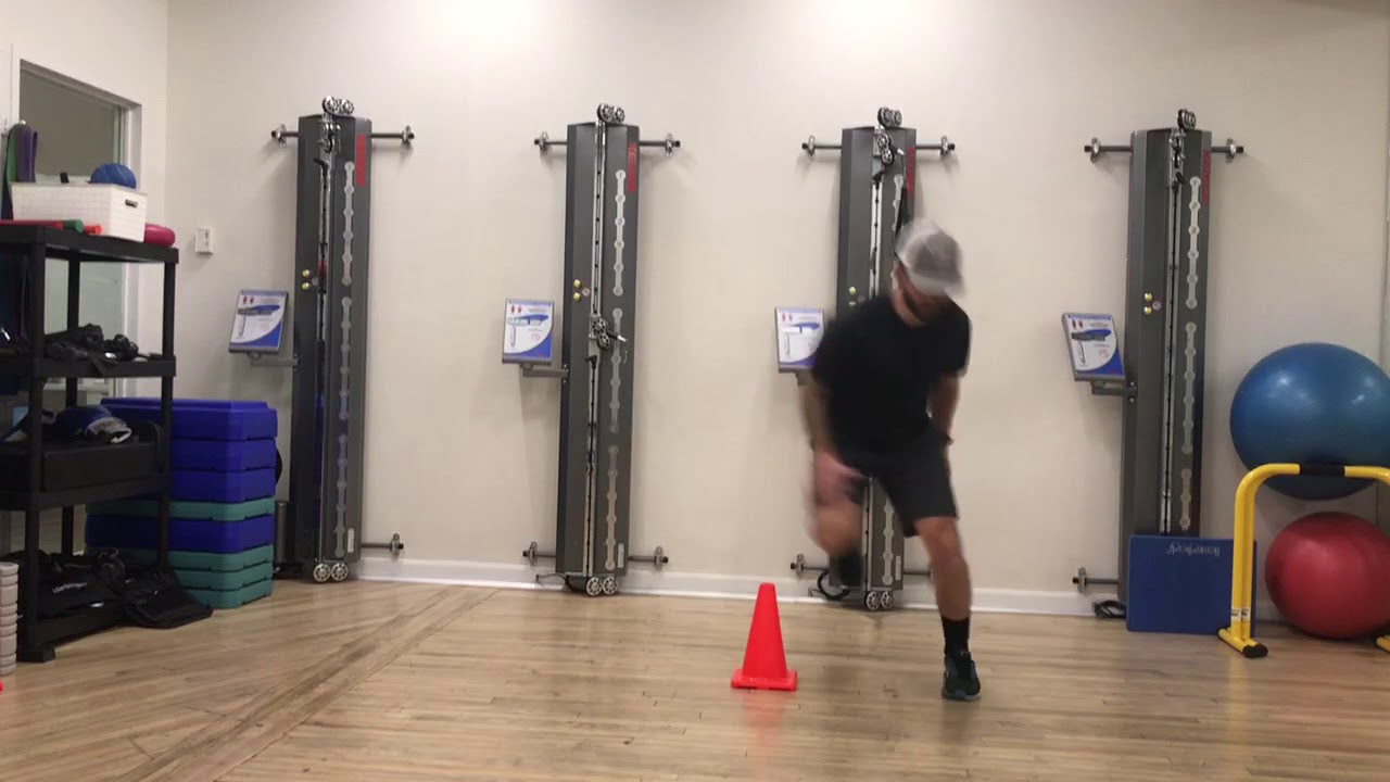 Single Leg Lateral Hop Continuous - YouTube