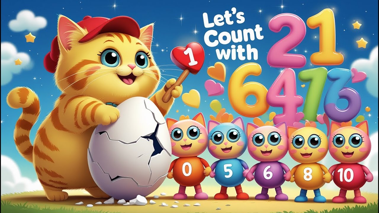 Learn Number for 0 to 10 - Let’s Count with the Chubby Cat! | Numbers 0 ...