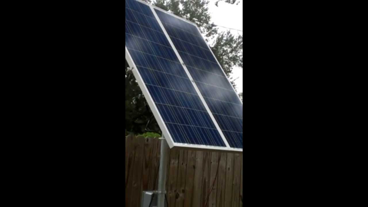 290 watt solar panel set up part 1 - YouTube