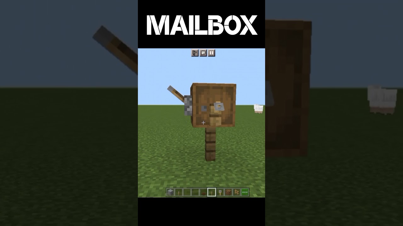 Minecraft Mailbox Build Hack In Pocket Editing @Bebu - YouTube