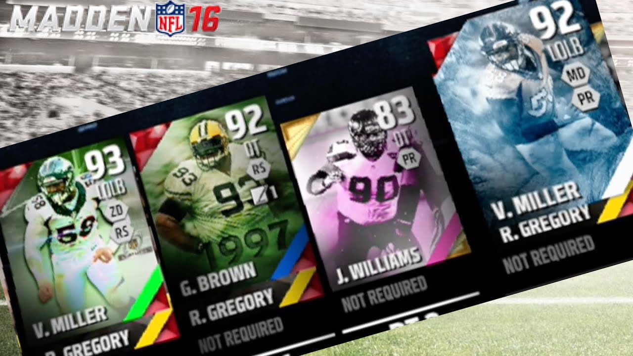 VON MILLER & GILBERT BROWN JOIN THE SQUAD! | Madden 16 Ultimate Team ...
