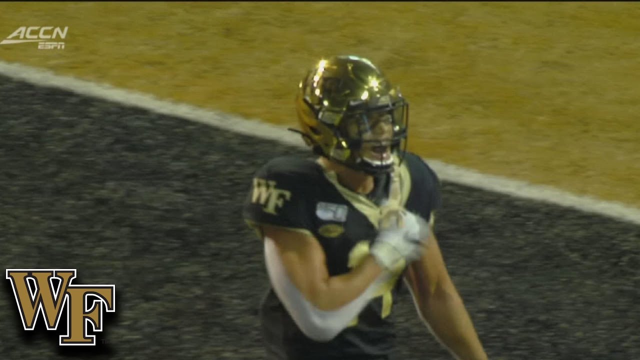 Wake Forest's Sage Surratt Shows Off His Speed On TD Catch - YouTube