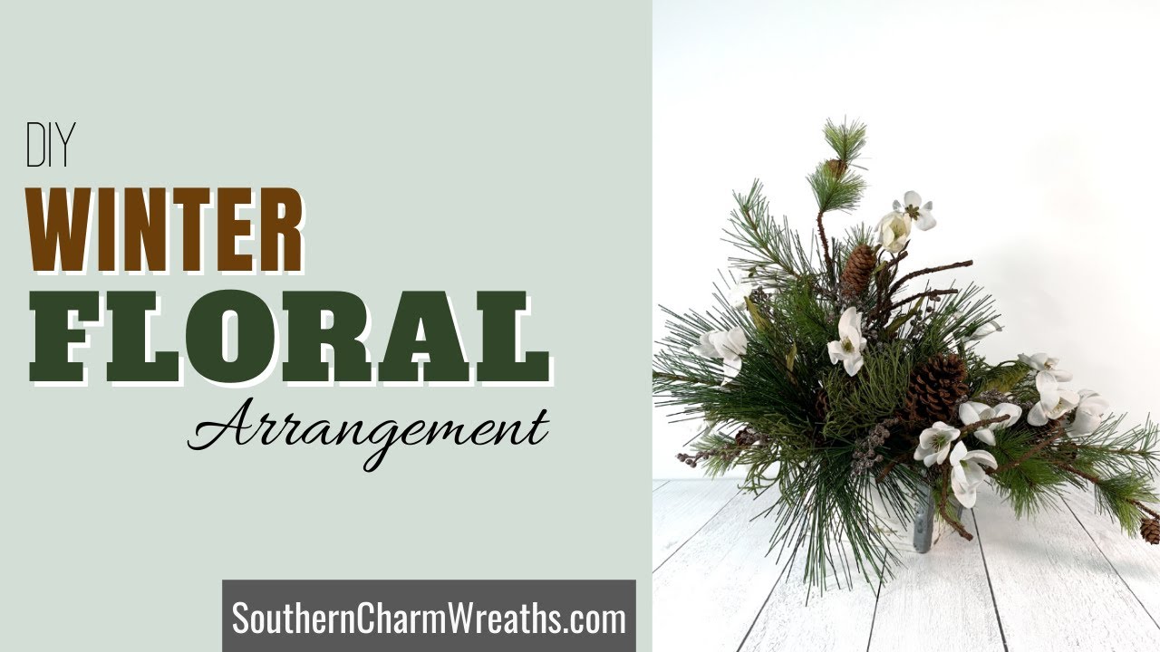 How to Winter Floral Arrangement for table | Winter Wedding ...