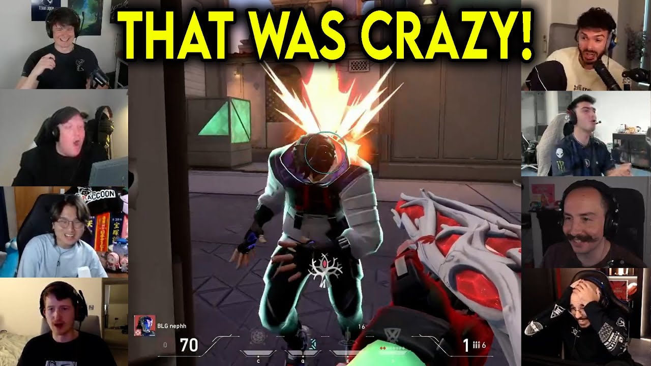 Valorant Streamers Reacts To BLG nephh Insane 1v2 CLUTCH Against TL In ...