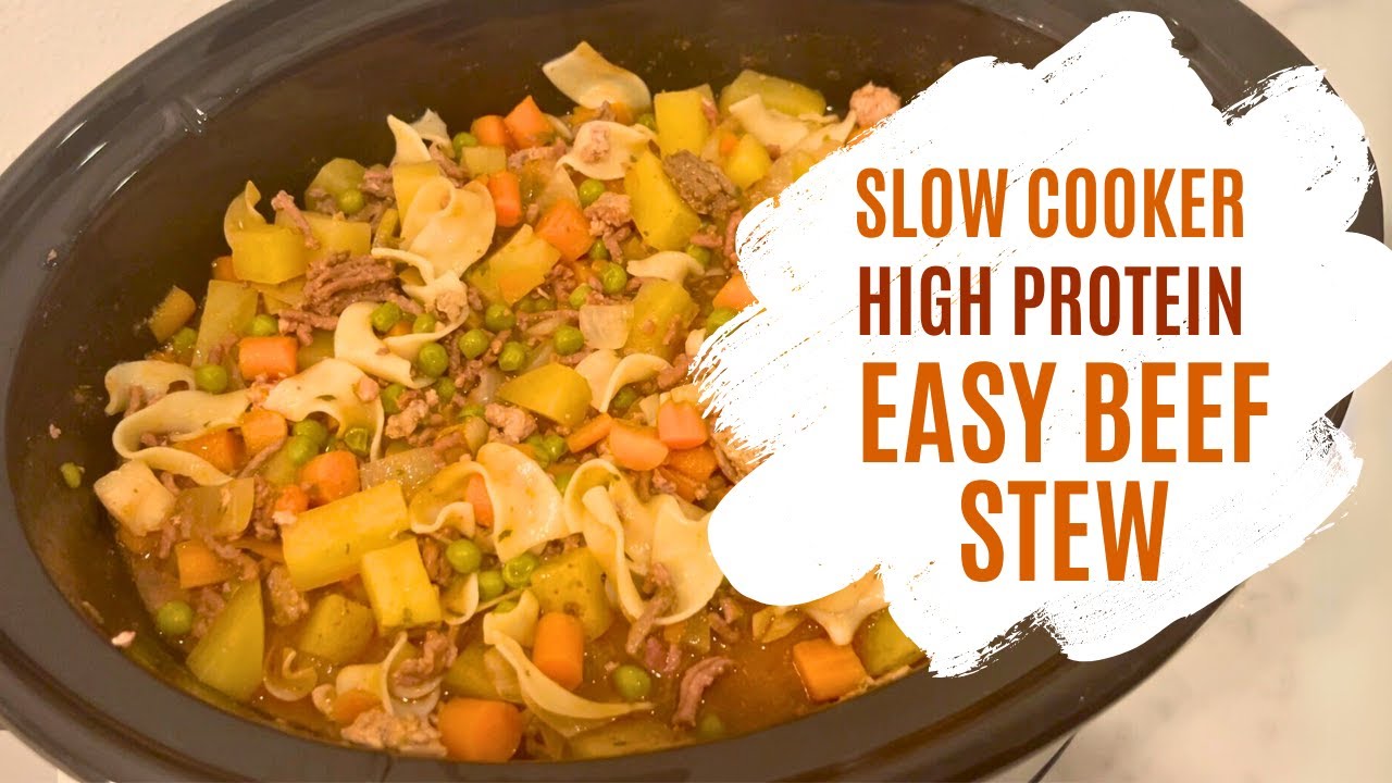 Easy High-Protein Beef Stew Recipe | Slow Cooker Meal Prep for the Week ...