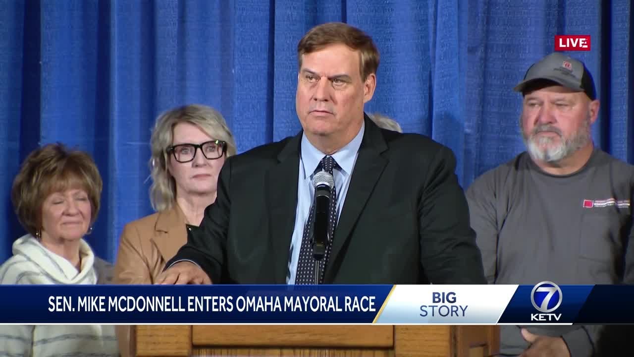 Sen. Mike McDonnell enter Omaha mayoral race - YouTube