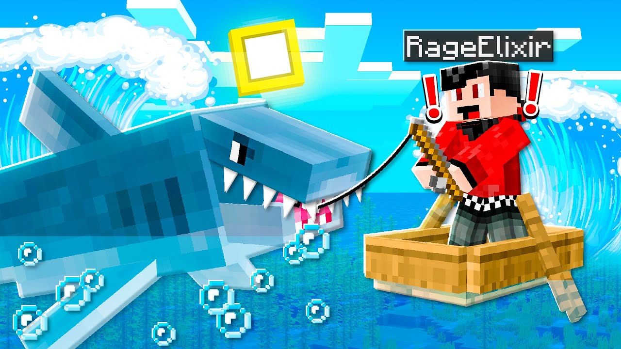 CATCHING A GIANT SHARK IN MINECRAFT! - YouTube