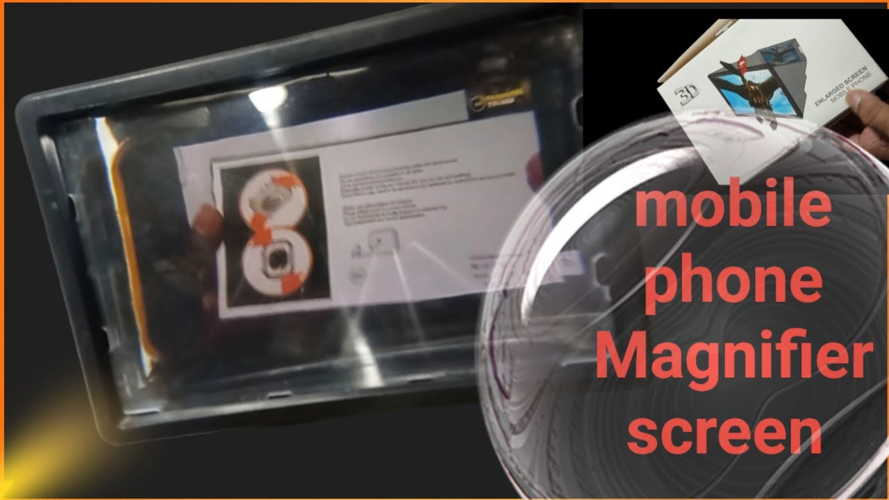 Mobile phone Magnifier enlarged screen glass Unboxing &Uses - YouTube