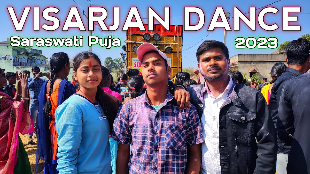Visarjan Dance | Saraswati Puja Vlog 2023 In Study Platform Bijaypur ...