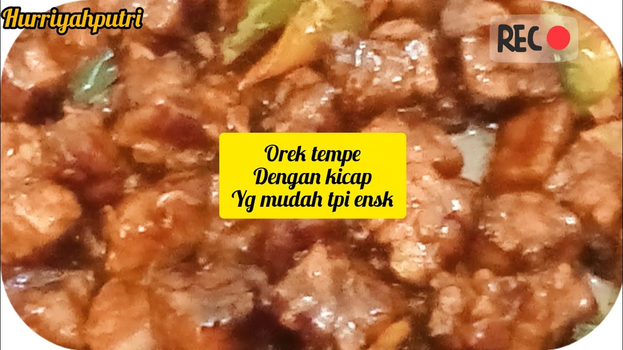 cara masak tempe orek kicap. yg mudah daguri - YouTube