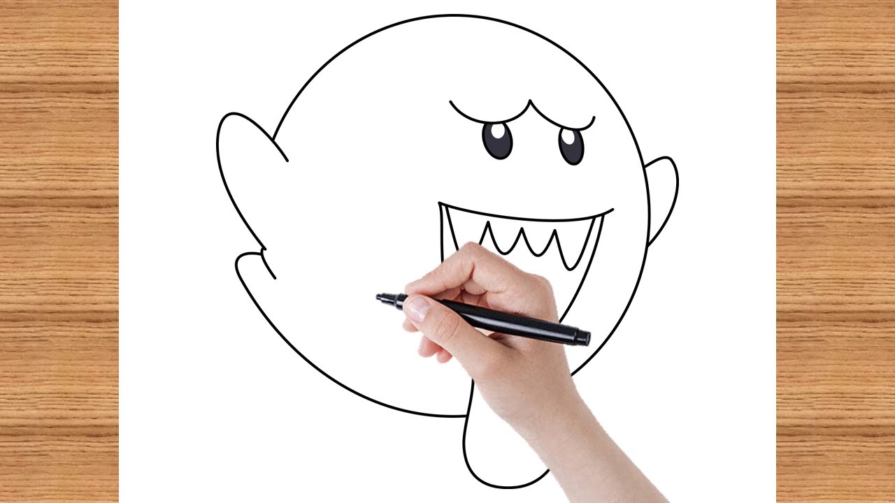 How To Color In Boo Mario Step By Step | Tamanna Drawing | - YouTube