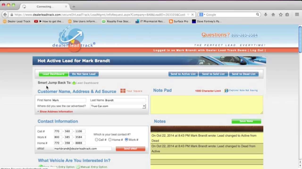 Select Options - Print Four Square - Dealer Lead Track - YouTube