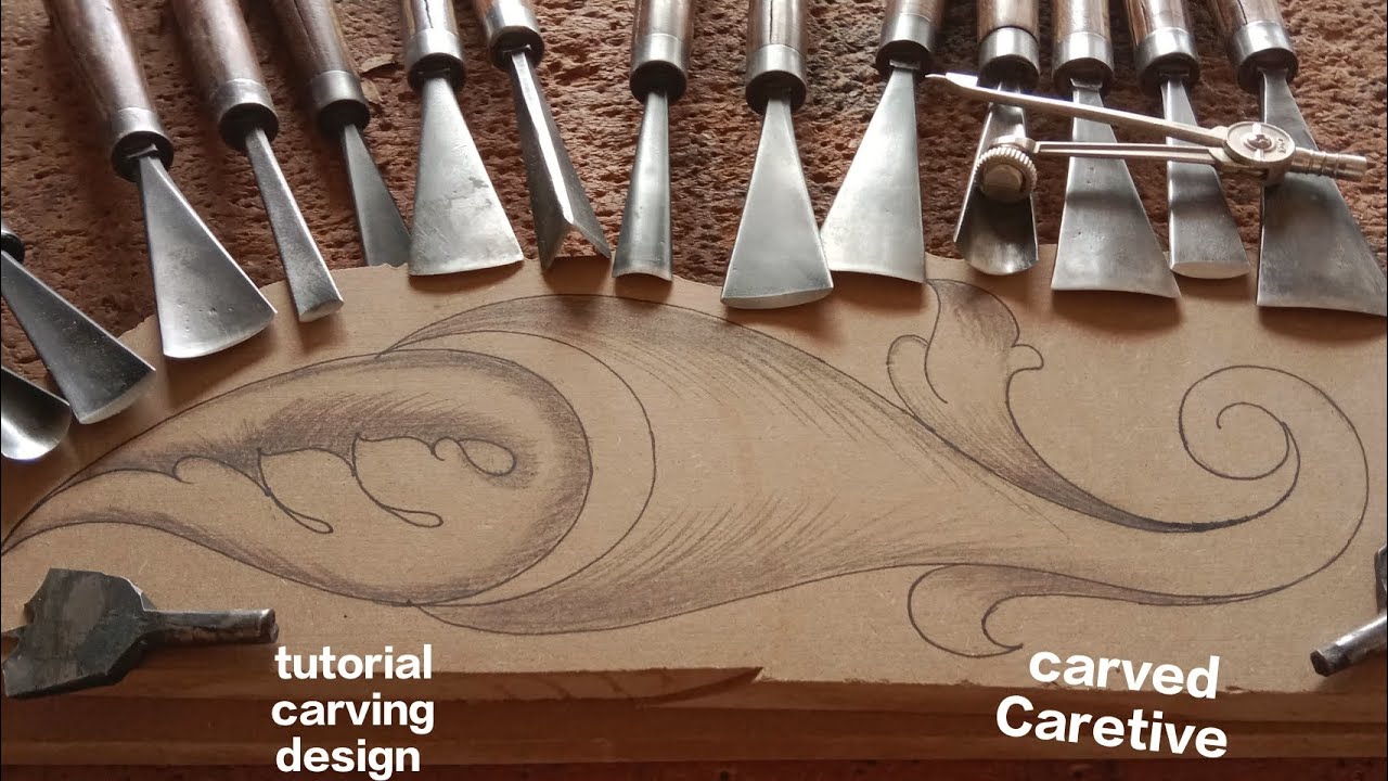 Easy And Simple Beautiful Wood Carving Flowers Design - YouTube